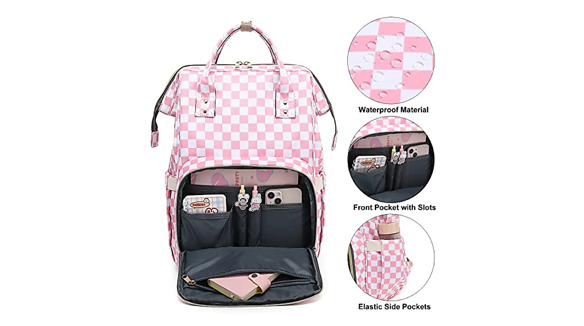 Dezcrab Pink Laptop Backpack - Stylish & Functional