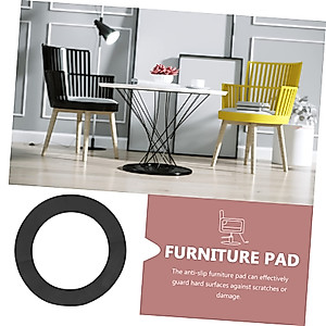 Zerodeko Anti-Slip Mat for Recliner Rubber Gripper Pad Pads for Swivel Chair Rubber Furniture Gripper Pad Recliner Rubber Pad Non Slip Furniture Pads Furniture Stoppers Round Floor Chair