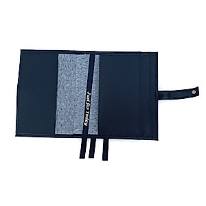 Black Deluxe Triple NA Book Cover for The Basic Text (6th Ed), It Works, How and Why and Living Clean with Serenity Prayer and Medallion Holder.