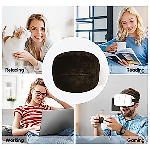 SEASXOLTE 4Ft Giant Bean Bag Chairs for Adults and Teens, Memory Foam Filling, Removable Velvet Cover, Round Sofa Chair for Dorm Room, Bedroom and Gaming Room,Coffee Brown