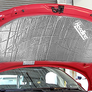 Dynamat Hoodliner – Noise & Heat Insulation Kit for Your Car Hood – Keeps Engine Noise In & Protects Paint from Engine Heat – Easy Self Adhesive Install – 1 Sheet 32"x 54", 12 sq ft