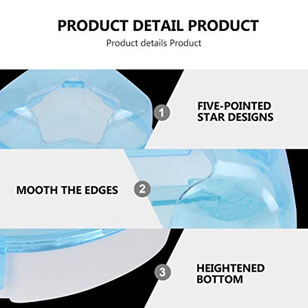 Scicalife Pet Hamster Sand Bathroom, Hamster Sand Bath Container, Large in Blue Plastic Sand Bath Container with Scoop Hamster Sandbox for Hamster Small Pet