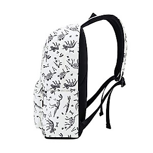 Acmebon Cool Fluorescent School Backpack for Girl and Boy Roomy Reflective Daypack White
