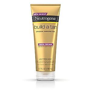 Neutrogena Build-A-Tan Gradual Sunless Tanning Lotion, Lightweight Self-Tanning Body Lotion for a Healthy Glow or Deep Tan, 6.7 fl. oz