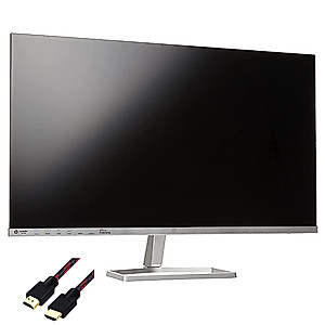 HP M27fq QHD Monitor - 2H4B5AA#ABA - Computer Monitor with 27-inch IPS Display (1440p) - Black Color - Eye-Safe - AMD Freesync Technology - HDMI & VGA - Tilt Adjustment + HDMI Cable