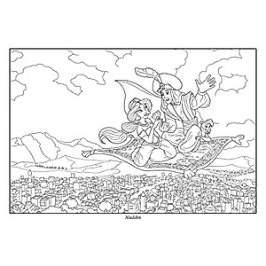 Disney Dreams Collection Thomas Kinkade Studios Disney Princess Color Your Own Postcards