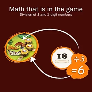 Logic Roots Pet Me Multiplication and Division Game - Fun Math Board Game for 5 - 9 Year Olds, Easy Start STEM Toy, Perfect Educational Gift for Kids (Girls & Boys), Homeschoolers, Grade 1 and Up