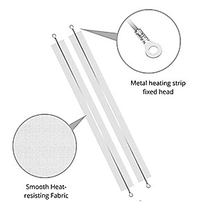 Flexzion Impulse Sealer Replacement Parts Repair Kits for Flexzion Impulse Heat Sealer 600W 20-inch Heat Sealers, PTFE & Heat Seal Strips, Replacement Elements, Pack of 10