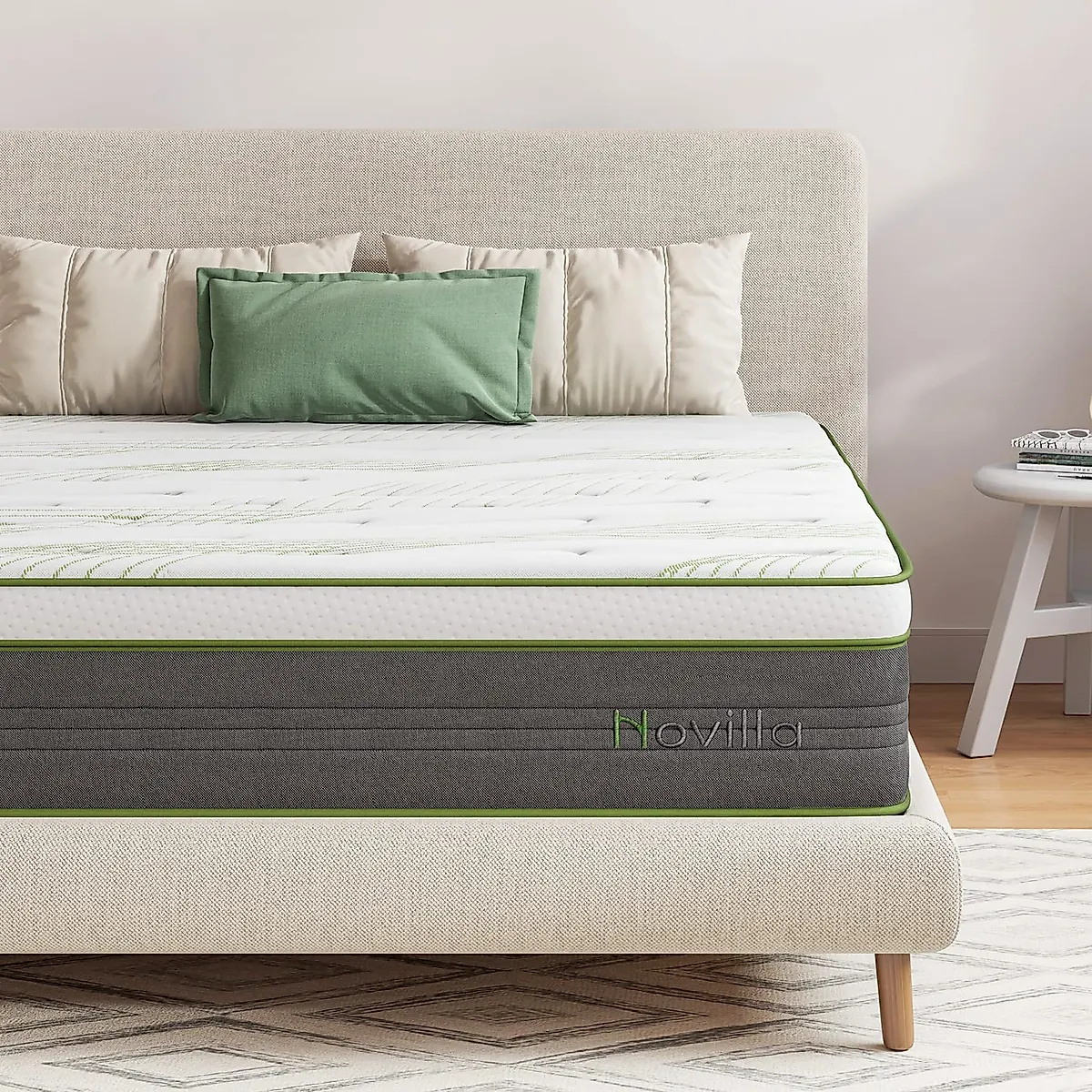 Novilla Full Mattress,12 Inch Gel Memory Foam Hybrid Mattress in a Box with Individual Pocket Springs, Motion Isolation & Pressure Relief, Medium Firm Full Size Bed Mattresses, vigour