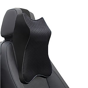 VISTABLUE Car Headrest Pillow, Car Neck Pillow for Car 100% Pure Memory Foam Neck Pillow with Breathable Removable Cover, Travel Car Neck Support Pillow for Neck Pain Relief