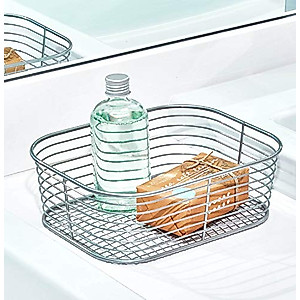 iDesign Vienna Vanity Cosmetics and Makeup Storage, Bathroom, Countertop, and Desk, Set of 1, Basket-Small
