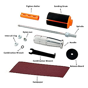 O'SKOOL Hand-Held Sanding Drum for Drill Presses and Power Drills
