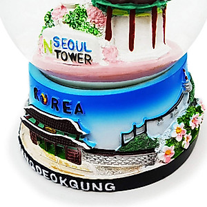 Seoul Tower Snow Globe Large Size Landmark Seoul Korea Snowglobe Miniature Snowglobes