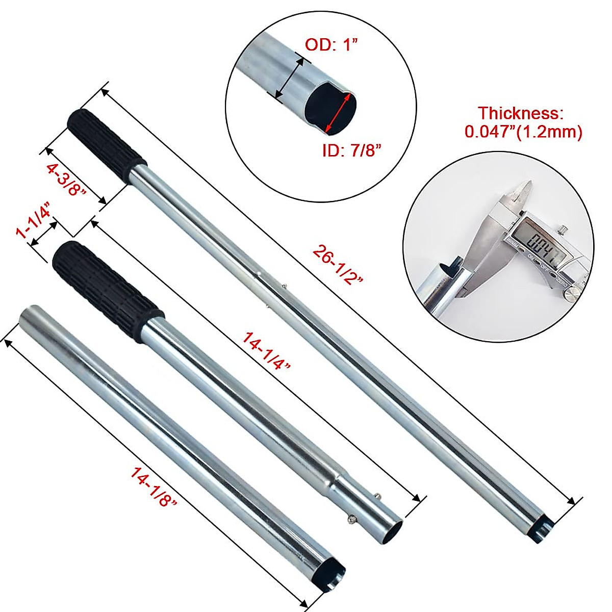 scottchen PRO Pool Cover Tool Swimming Pool Rod 26-1/2inch Pool Safety Cover Installation and Removal Tool