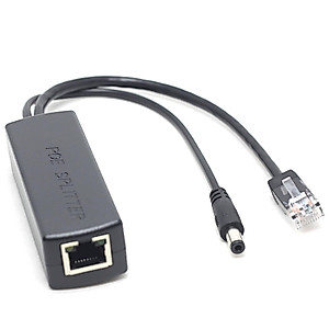 DSLRKIT DC 5V 2.4A Active PoE Splitter Power Over Ethernet 802.3af 5.5x2.1mm