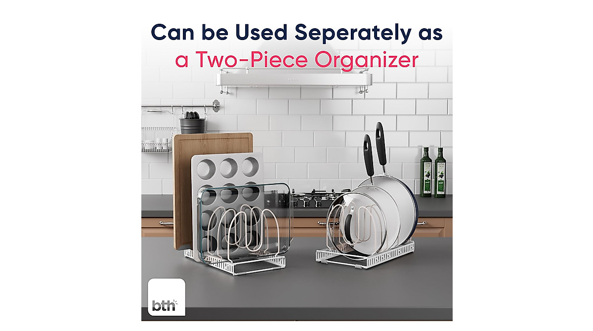 Better Things Home Expandable Pan and Lid Organizer