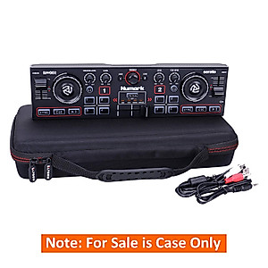 LTGEM EVA Hard Case for Numark DJ2GO2 Touch or Numark DJ2GO2 Pocket DJ Controller - Travel Protective Carrying Storage Bag