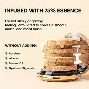 Mistine Ivory Skin Foundation Concealer, 1 Refill Included, 2 Puffs