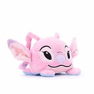 Disney Simba Official Stitch and Angel Reversible Plush Toy for Kids Stitch, Blue, Pink