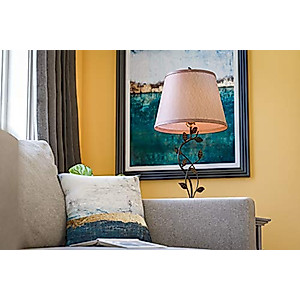 Kenroy Home 32239ORB Ashlen Table Lamp with Oil Rubbed Bronze Finish, Rustic Style, 31" Height, 15" Width, 15" Depth