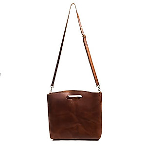 ENVOY Genuine Leather Purse Strap, Thin Adjustable Crossbody Sling for Bags, Accessories for Shoulder Handbag, Saddle