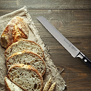 Messermeister Meridian Elite 5” Scalloped Utility Knife - Fine German Steel Alloy Blade - Rust Resistant & Easy to Maintain