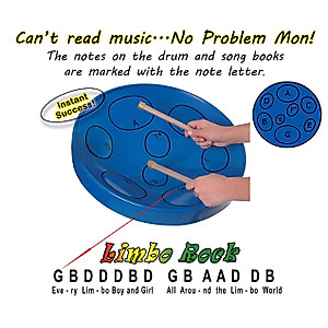 Panyard Jumbie Jam Steel Drum (W1159) Blue