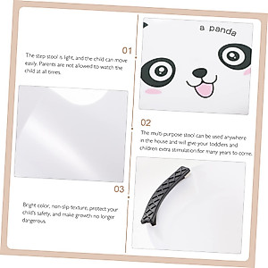 Homoyoyo Cartoon Plastic Stool Baby Sink Stools for Adults Round Ottoman Stool Kids Stools Home Step Stool Safety Steps Bathroom Chair Aldult Child White Plastic Chair