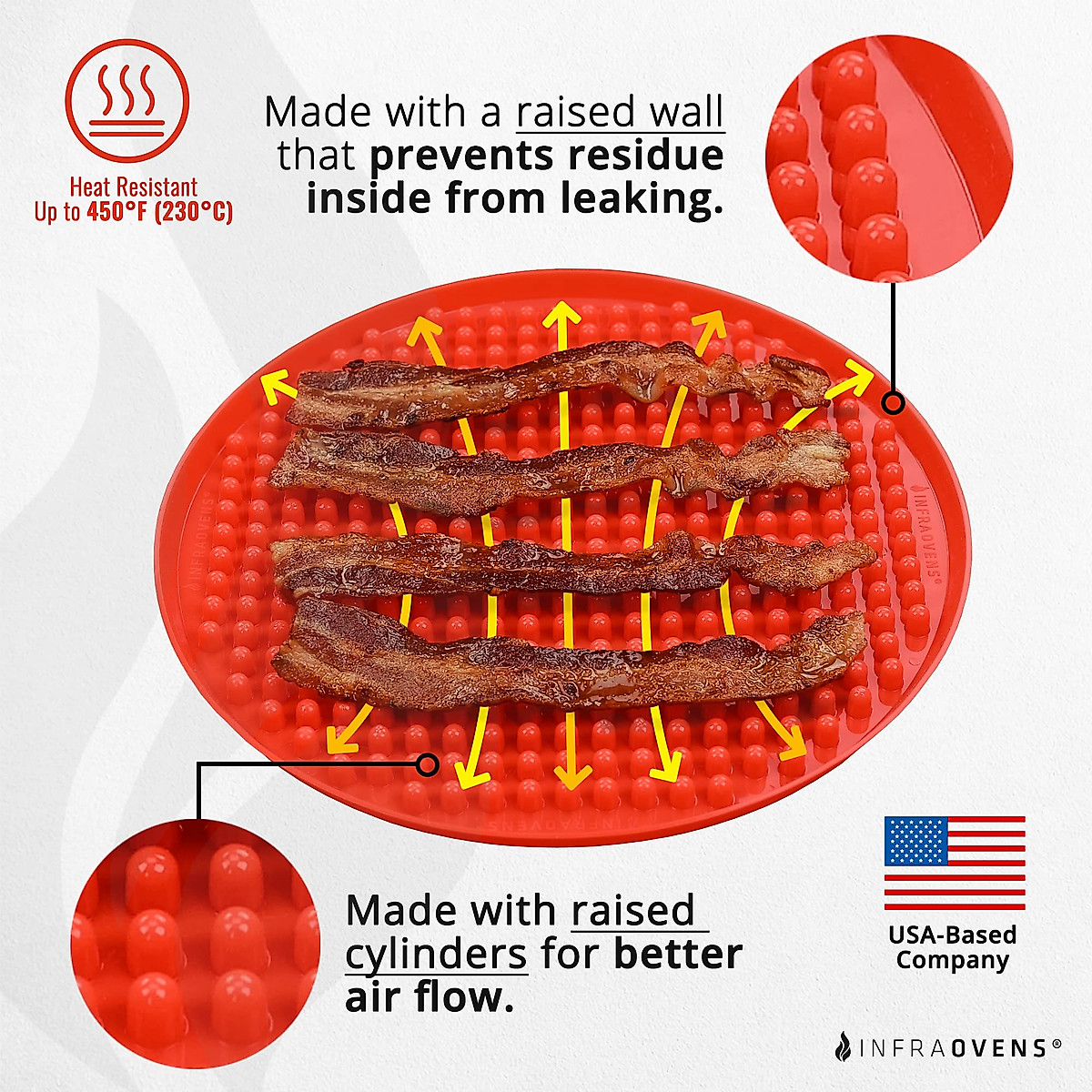 Air Fryer Silicone Liner Set of 3 Compatible with Ninja AF101 4qt, Ninja AF Max XL 5.5qt + More, Air Fryer Accessories Parchment Paper Sheet Replacement Reusable Mats 8.4 inch Round