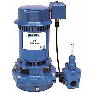 Goulds VJ10 Vertical Deep Water Well Jet Pump, 1 HP, Single Phase, 115/230 V
