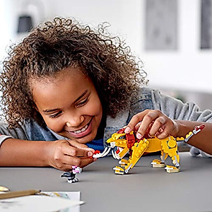 LEGO Creator 3in1 Wild Lion 31112 3in1 Toy Building Kit Featuring Animal Toys for Kids, New 2021 (224 Pieces)