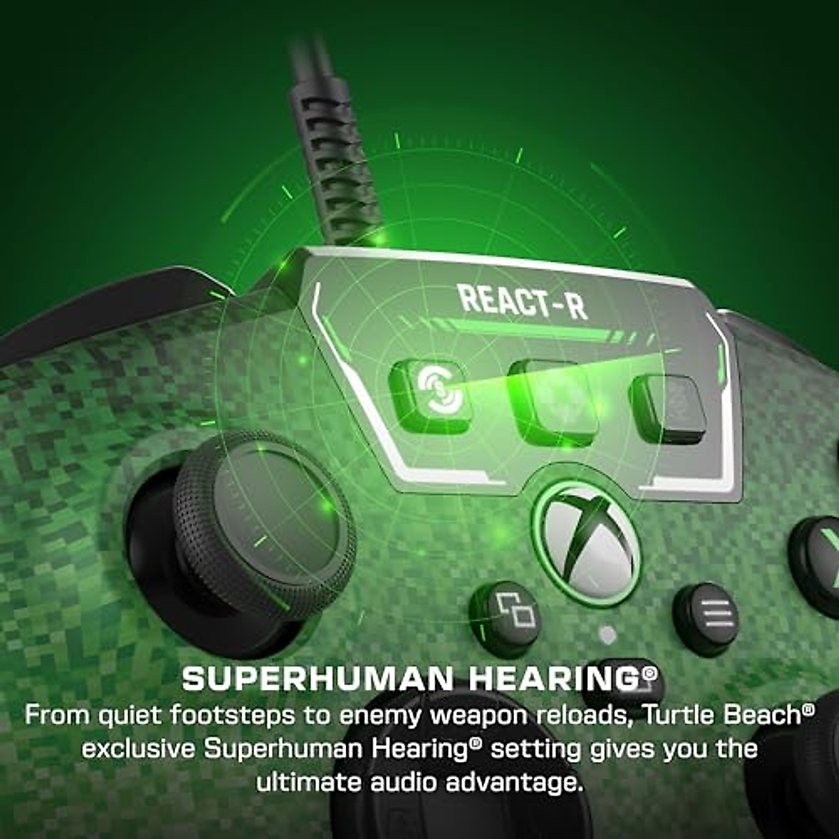 Turtle Beach REACT-R Wired Game Controller – Officially Licensed for Xbox Series X & S, Xbox One, and Windows 10|11 PC’s – Pixel