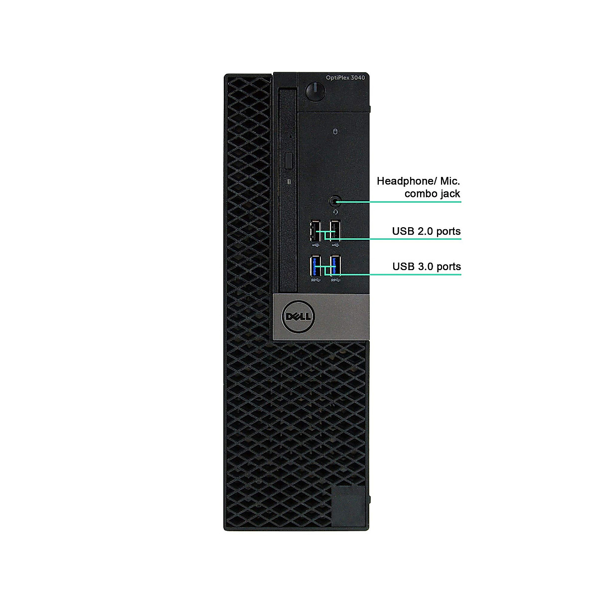 Dell OptiPlex 3040 - SFF Intel Core i5-6500 3.2GHz, 16 GB RAM, 256 GB Solid State Drive, DVDRW, Windows 10 Pro 64bit, (Renewed)