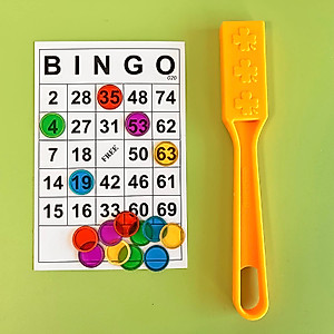 SEETOOOGAMES 300 Pieces Magnetic Bingo Chips Only- Mixed