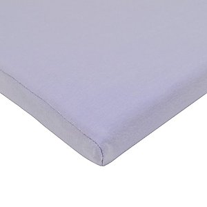 TL Care 15" x 33" Fitted Bassinet Sheet, 100% Natural Cotton Supreme Jersey Knit, Lavender, Soft Breathable, for Boys and Girls