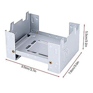 2 Pcs Spirit Stove, Solid Alcohol Fuel Stove Portable Foldable Barbecue Stove for Outdoor Camping Cooker(Stove)