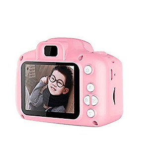NC HD Children's Digital Camera Cartoon Camera Portable SLR Camera Toy Kids Birthday Gift HD (1300W Pixels) Pink