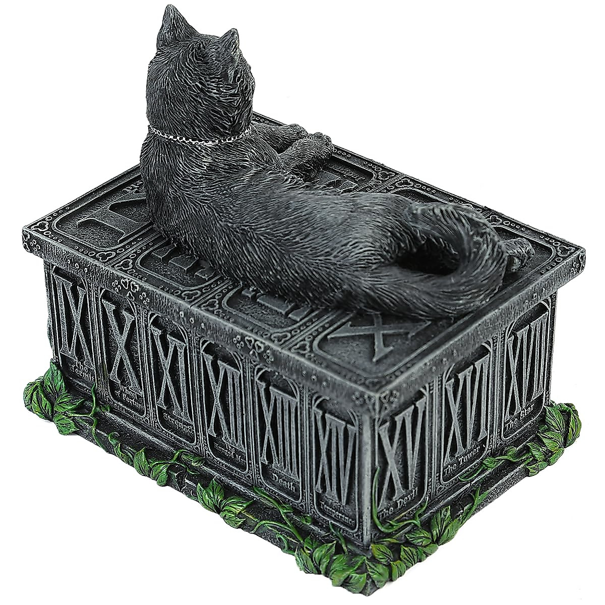 Nemesis Now B2808G6 Fortune's Watcher Tarot Box 17cm Black, Resin