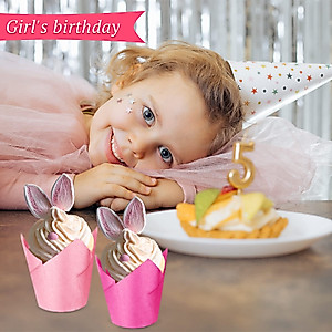 200 Pcs Tulip Cupcake Liners Muffin Baking Cupcake Liners Baking Cups Holders Heat Resistant Muffin Liners Wrappers for Wedding Party Birthday Baby Shower Party (Vivid Color)
