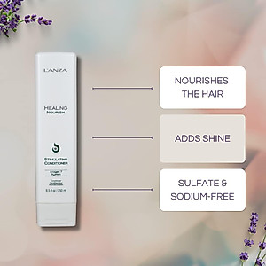 L'ANZA Healing Nourish Stimulating Conditioner, Encourages Healthy Hair Growth While Eliminating Dead Skin Cells, Sebum, Residue & DHT, for a Healthy and Fresh Hair and Scalp (8.5 Fl Oz)