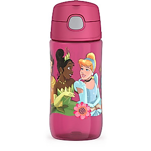 THERMOS FUNTAINER 16 Ounce Plastic Hydration Bottle with Spout, PRINCESS