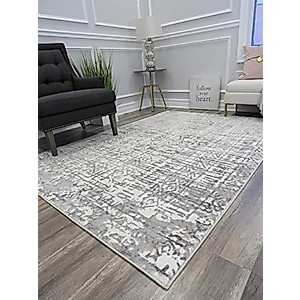 CosmoLiving Celeste Collection Area Rug, 8' x 10', Royal Silk