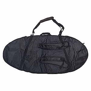 DB Skimboards Surf Skim Travel Bag Black, Skimboard Carrying Bag for up to Five Boards, with Back Pack Straps, Shoulder Strap & Handles