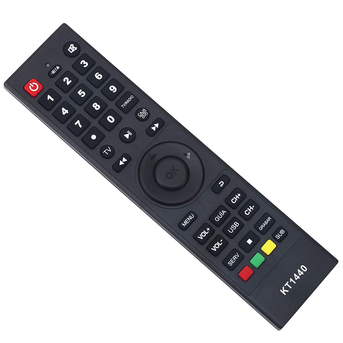 KT1440 Replacement Universal Remote Control fit for Haier CRT ATEC Panda Parker TV Wentai DVD