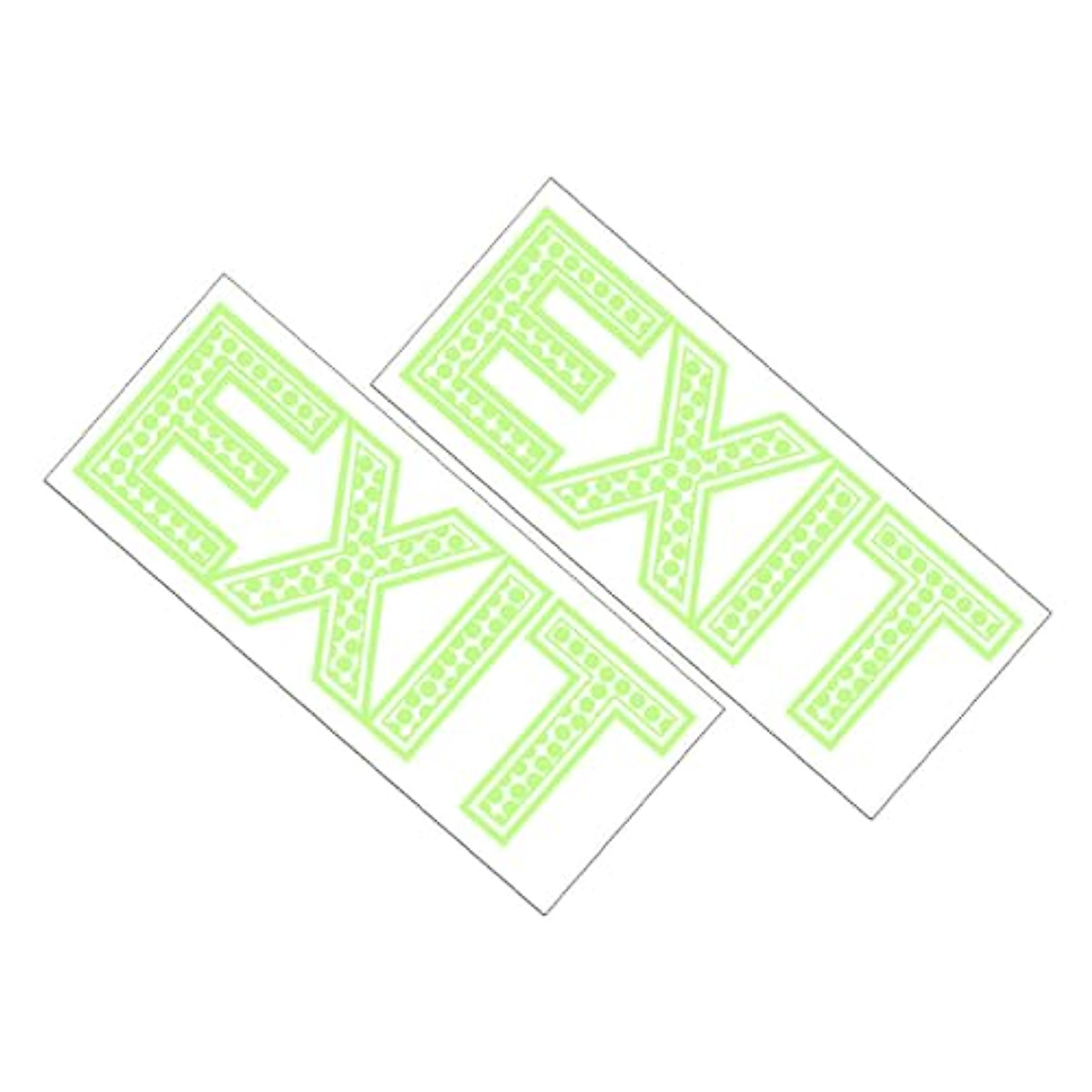ARTIBETTER 3sets Export Sticker Signs Stickers Exit Decals Protection Sticker Exit Sticker Way Indicator Sticker Sign Sticker Shopping Mall Exit Decal Glowing Sticker Mall Supplies 2sheets*3