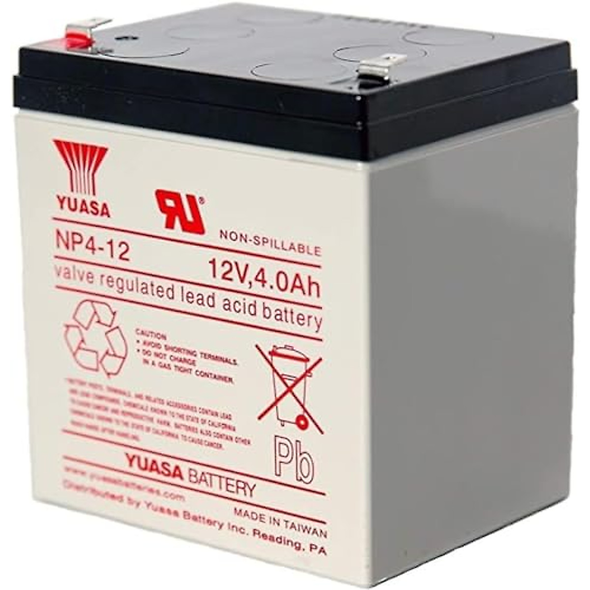 YUASA Battery NP4-12 12 V 4AH Battery