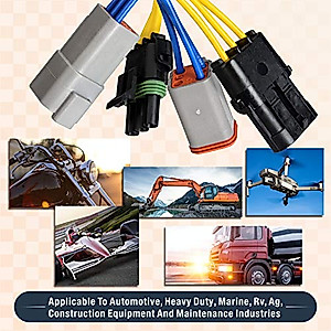 iCrimp Closed Barrel Crimper, Stamped Contacts Crimper and Weather Pack Terminal Crimper Tool Kit w/Extraction Tools-12pcs included