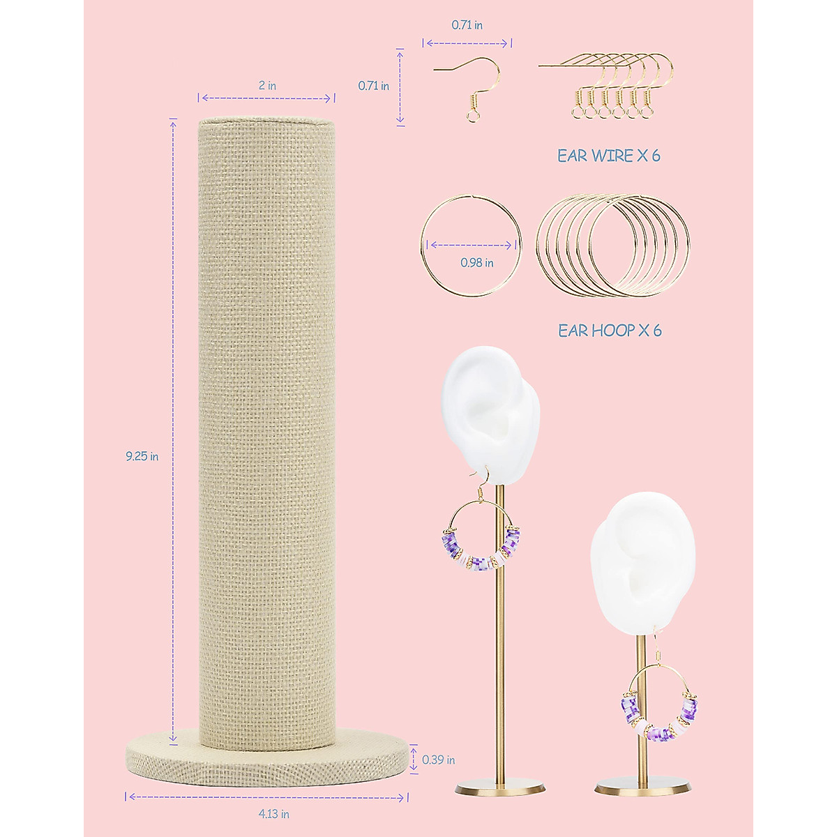 Deinduser Bracelet Making Kit - Jewelry Making kit with Stand - 28 Colors Polymer Clay Beads for Bracelet Making - Bracelet Making Kit for Adults - Heishi Disc Beads