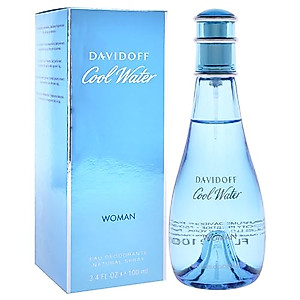 Cool Water by Zino Davidoff | Eau de Deodorante | Fragrance for Women | Ocean Breeze and Sea-Water Scent | 100 mL / 3.4 fl oz