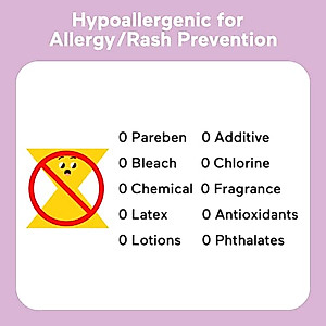 Babycozy Boucy Soft Newborn Diapers for Sensitive Skin, Hypoallergenic Disposable Diapers, Plain White Diapers Without Chlorine, Soft Diapers for Baby&Infant&Preemie, Size 1(8-14lb) 148 Count